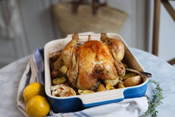 Lemon Thyme French Roast Chicken (Poulet Rôti) - Le Chef's Wife