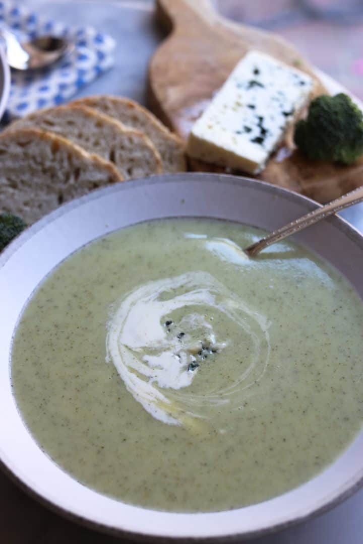Best Broccoli and Blue Cheese Soup - Le Chef's Wife
